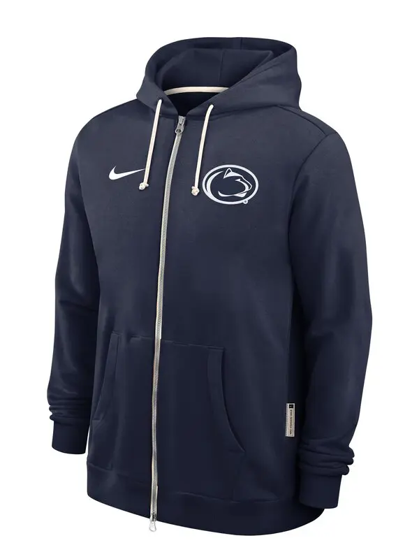 Nike Penn State Sideline Dri-fit Full-zip Hoodie - Blue