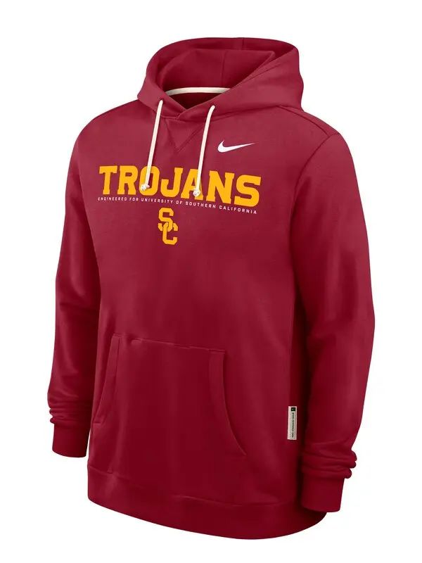 Nike Usc Sideline Dri-fit College Pullover Hoodie - Red