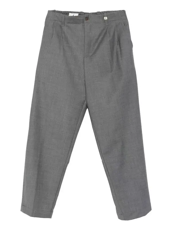 MYTHS Pleat-detail Trousers - Grey