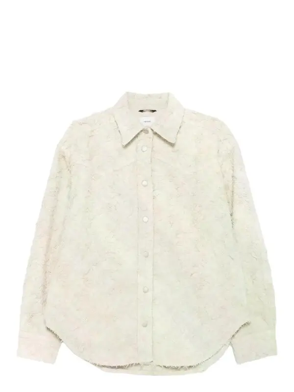 HAIKURE Textured Cotton Shirt - Neutrals