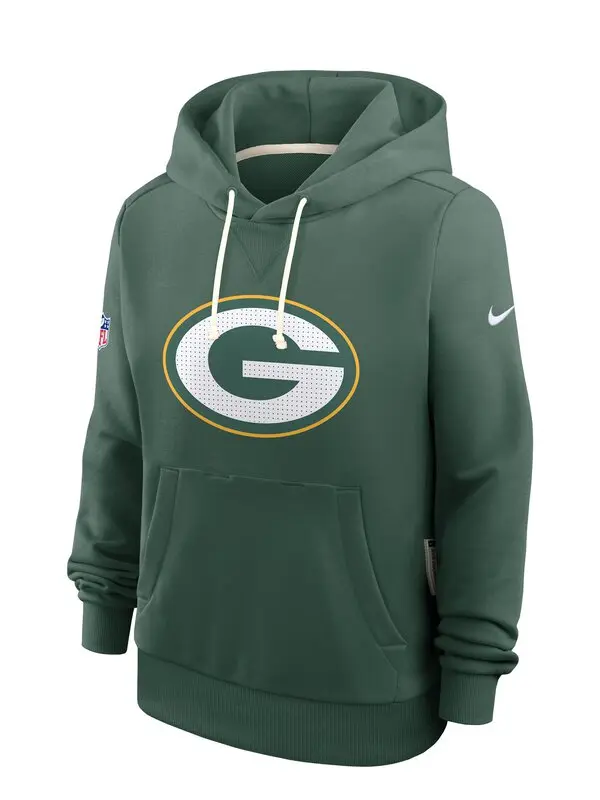 Nike Bay Packers Sideline Dri-fit Nfl Pullover Hoodie - Green