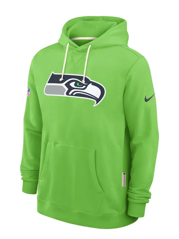 Nike Seattle Seahawks Initial Home Sideline Dri-fit Nfl Pullover Hoodie - Green