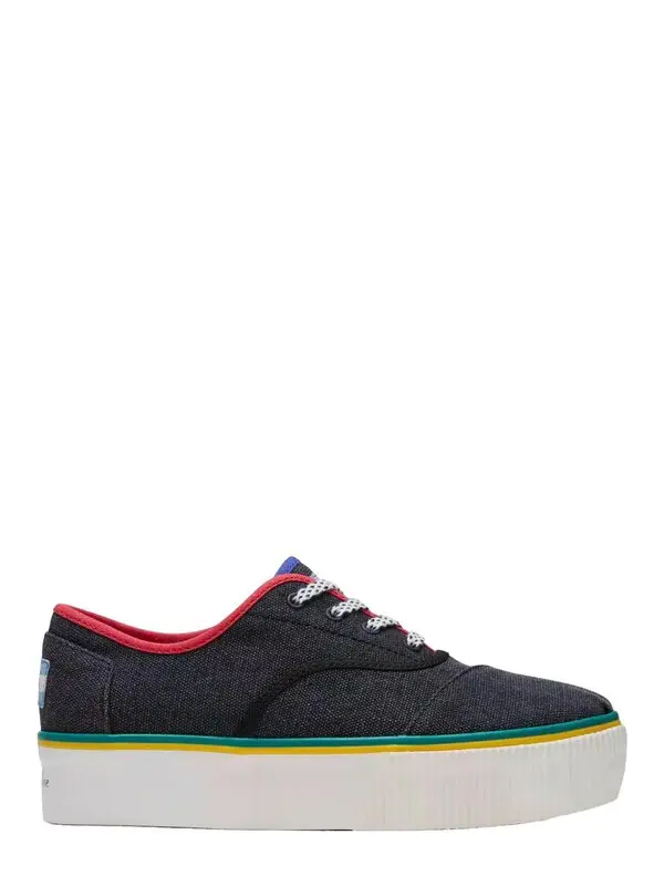 Toms Cordones Boardwalk Washed Sneakers - Black