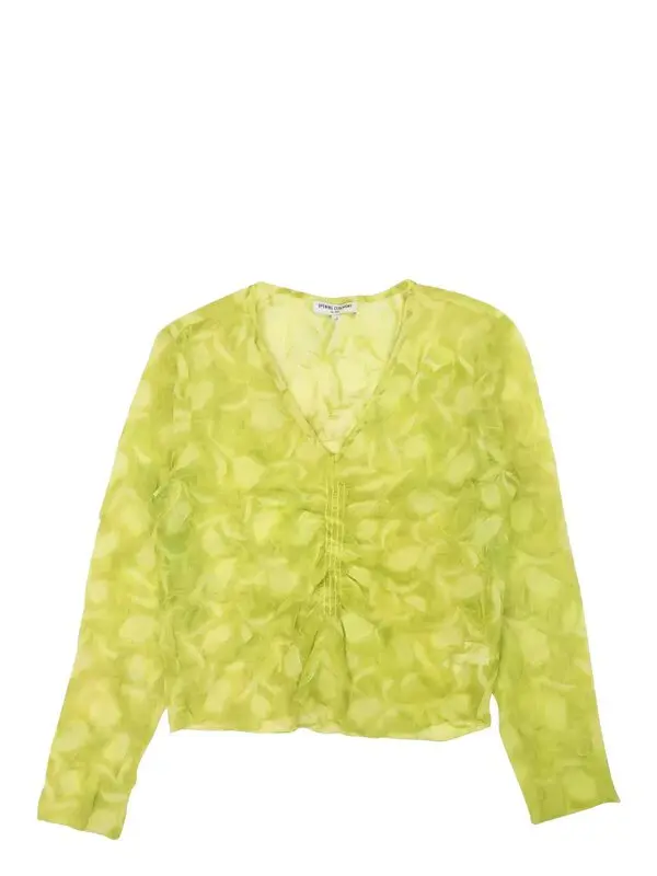 Opening Ceremony Crinkle-effect Long-sleeve Blouse - Yellow