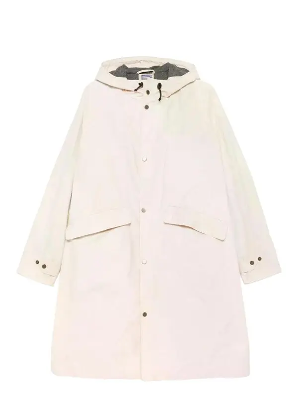 L'IMPERMEABILE Boston Hooded Flap-pocket Coat - Neutrals