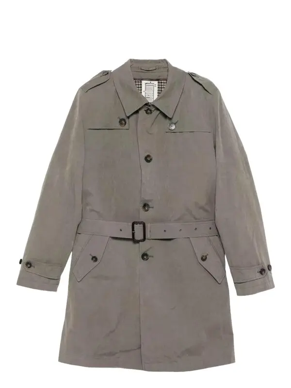 L'IMPERMEABILE Gilberto Belted Trench Coat - Grey