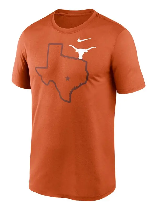 Nike Texas Campus Legend Shadow Logo Dri-fit College T-shirt - Orange