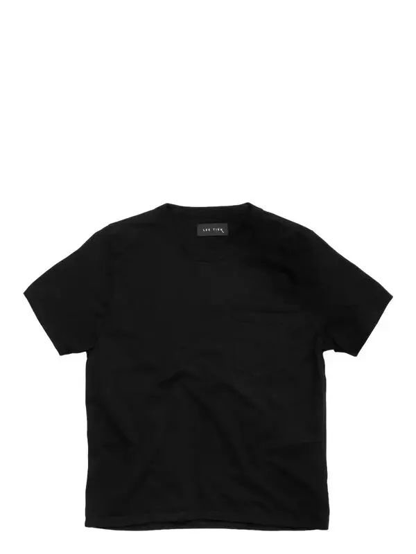 LES TIEN Chest-pocket Cotton T-shirt - Black