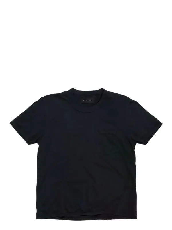 LES TIEN Chest-pocket Cotton T-shirt - Black