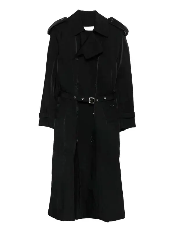JW Anderson Belted Double-breasted Coat - Black