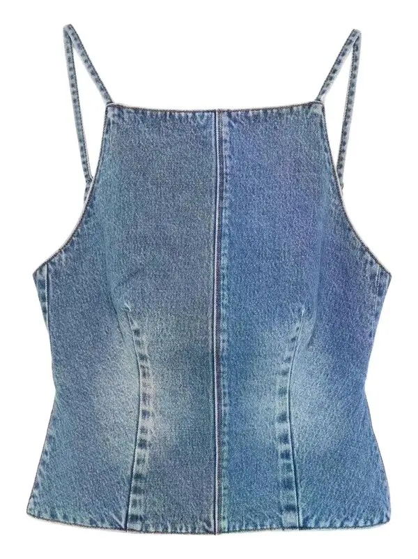Ksubi Apron Relik Denim Top - Blue