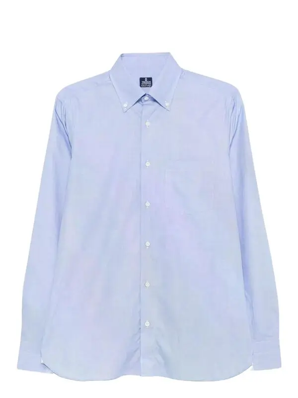 TRUZZI Button-down Pocket Shirt - Blue