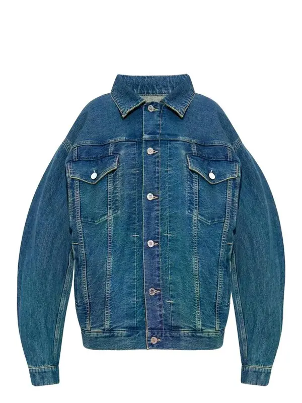 Vetements Button-fastening Denim Jacket - Blue