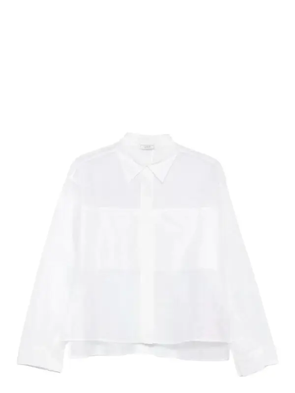 Peserico Layered Cotton Shirt - White