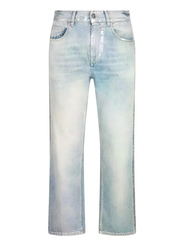 Roberto Cavalli Distressed-effect Jeans - Blue