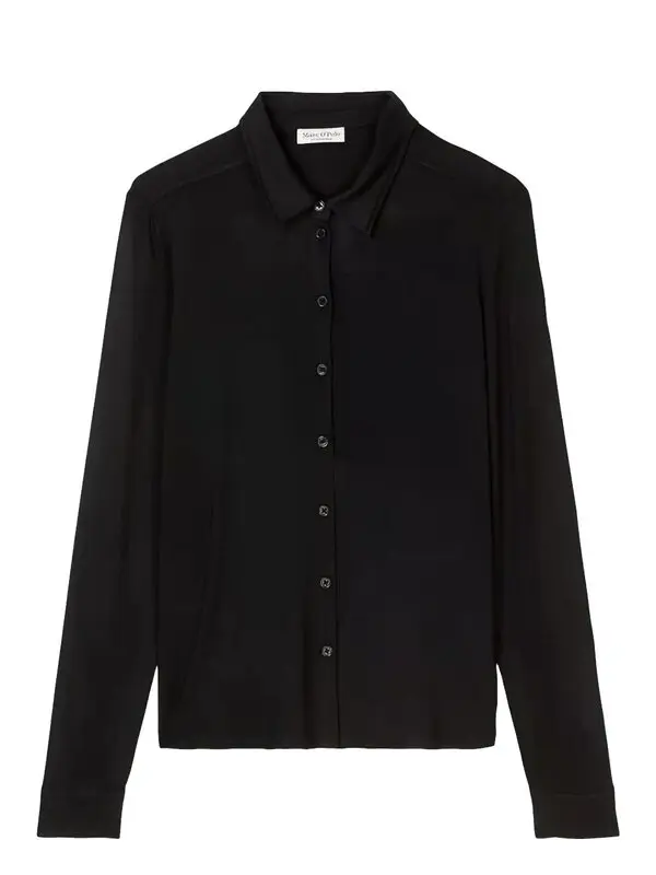 Marc O'polo Button-up Long-sleeve Shirt - Black