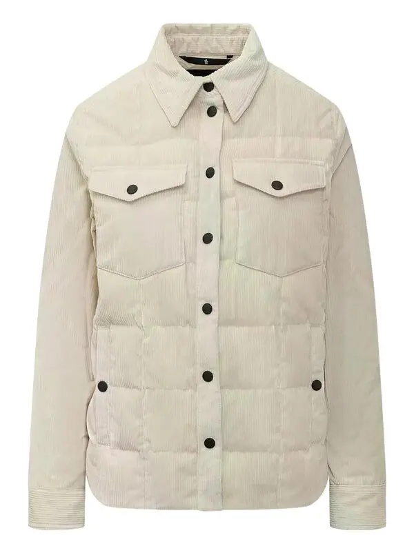 Moncler Paulet Puffer Shirt Jacket - Neutrals