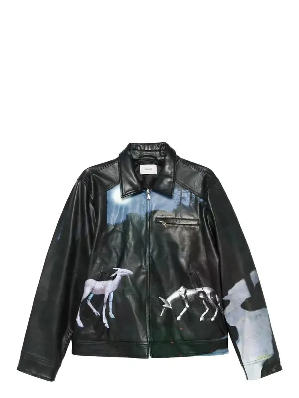 Coperni Graphic-print Jacket - Black