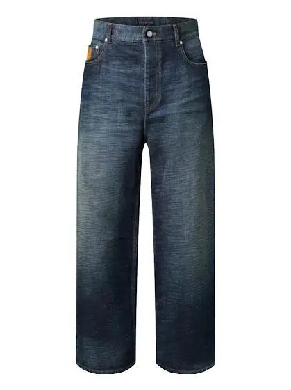 LOUIS VUITTON Wide Leg Denim Pants - Indigo
