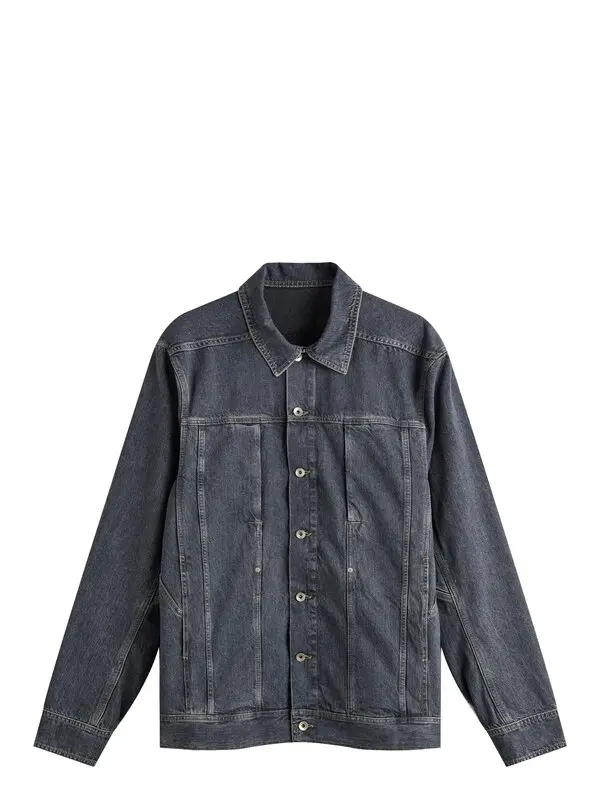 Rick Owens Denim Overshirt - Washed Grey