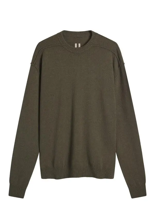 Rick Owens Round Neck Knit Crew - Bosco