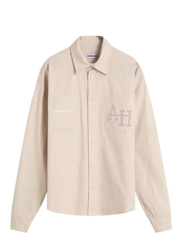 ANNIE HOOD College Linen Shirt - Natural