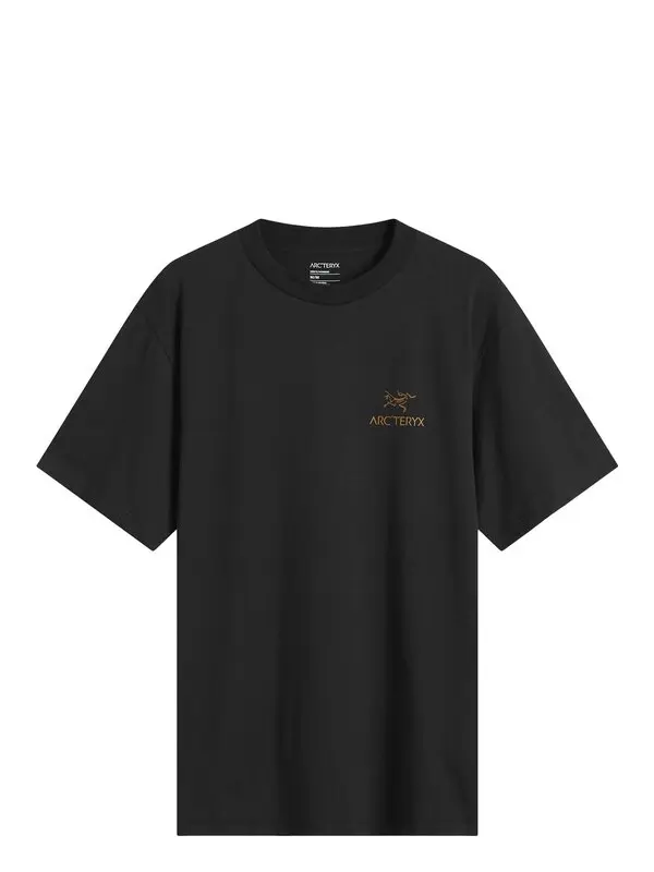 Arc'teryx Kragg Sl Cotton Bird Word T-shirt - 24k Black