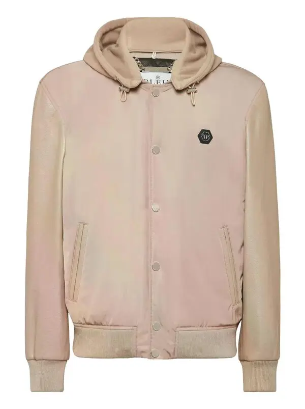 Philipp Plein Hooded Bomber Jacket - Neutrals
