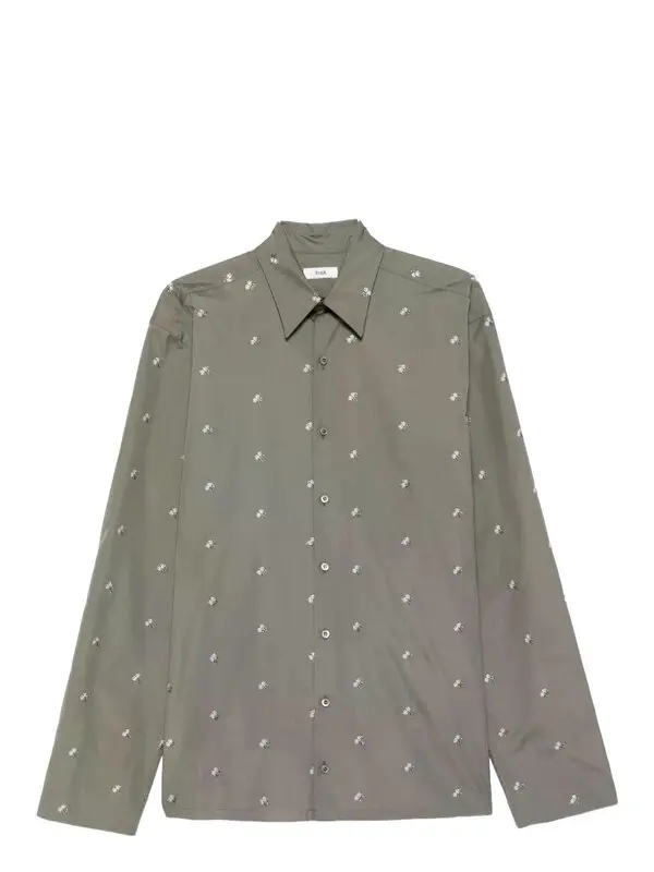 RIER Cotton Shirt - Grey