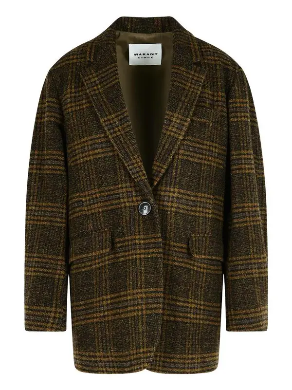 Isabel Marant Gesina Khaki Virgin Wool Blazer - Green