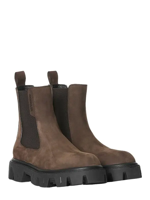 Moncler Peak City Pull On Chelsea Boots - Brown