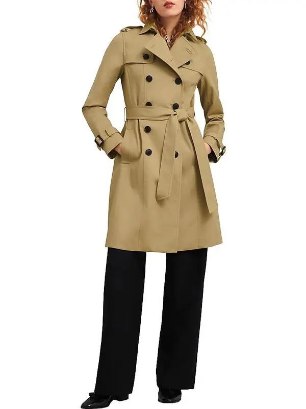 HOBBS LONDON Petite Skylar Trench Coat - Tan