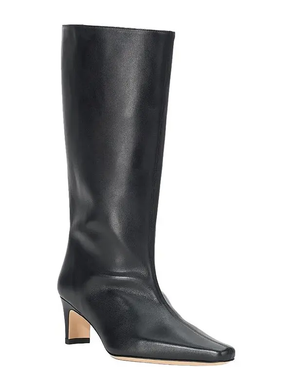 Staud Wally Leather Mid-calf Boots - Black