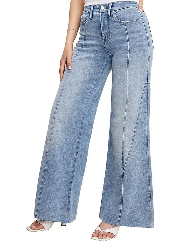 Good American Petite Palazzo Jeans - Indigo