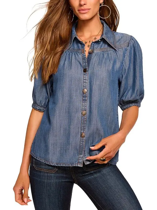 Ramy Brook Noah Top - Chambray