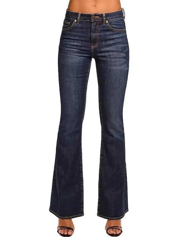 Ramy Brook Helena High-rise Flare Jeans - Dark Rinse