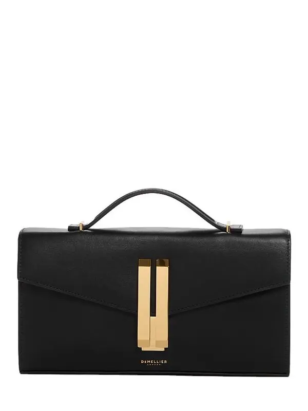 DEMELLIER Vancouver Leather Top Handle Bag - Black