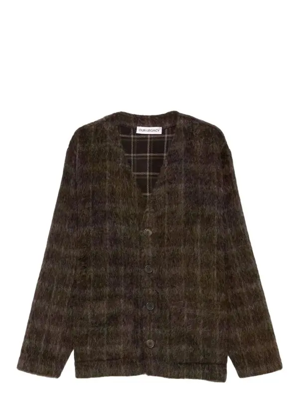 Our Legacy Checked Cardigan - Brown