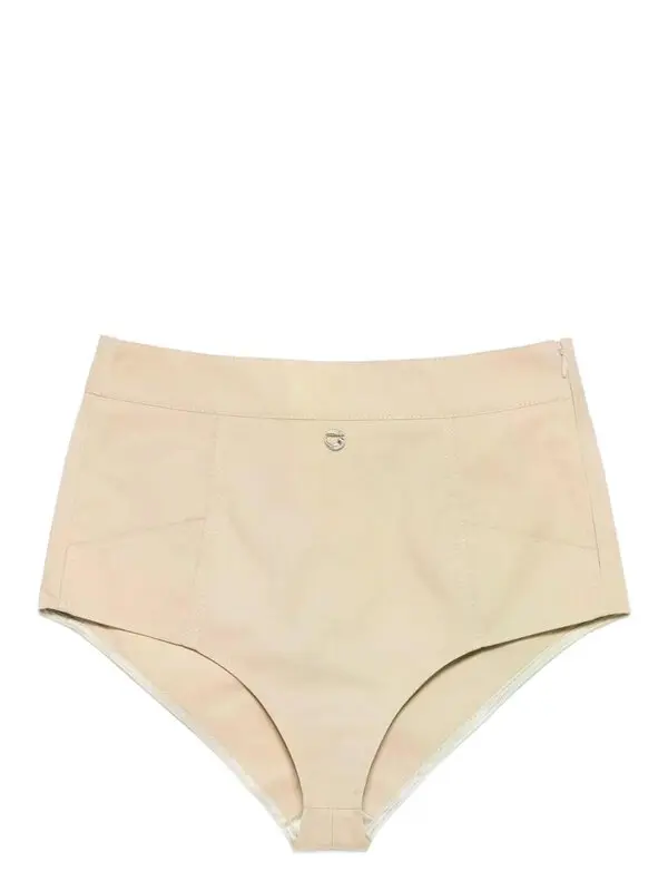 Coperni High-waisted Mini Shorts - Neutrals