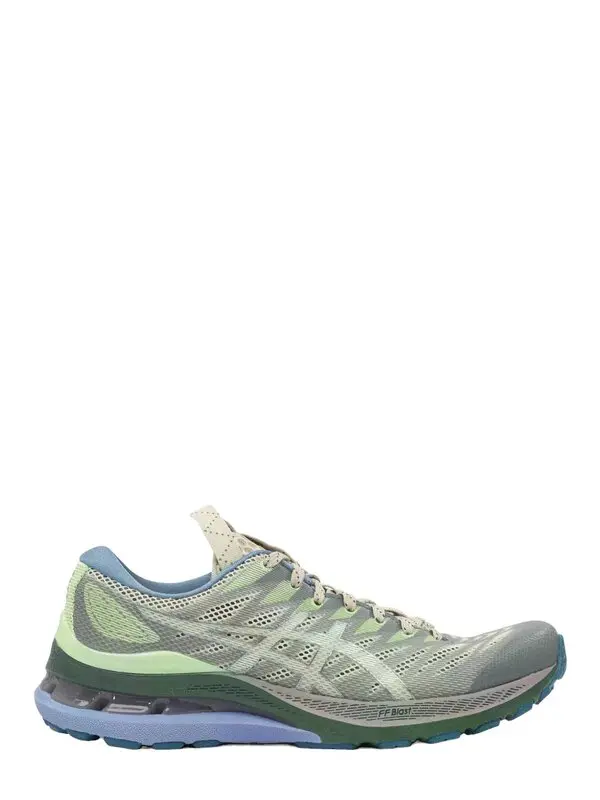 Asics Textured Lace-up Mesh Sneakers - Grey