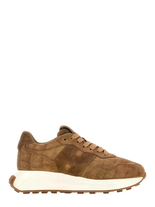 Hogan Leather Sneakers - Brown