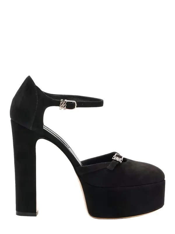 Casadei 130mm Patty Platform Pumps - Black