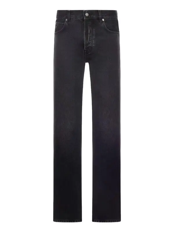 HAIKURE Five-pocket Straight-leg Jeans - Black