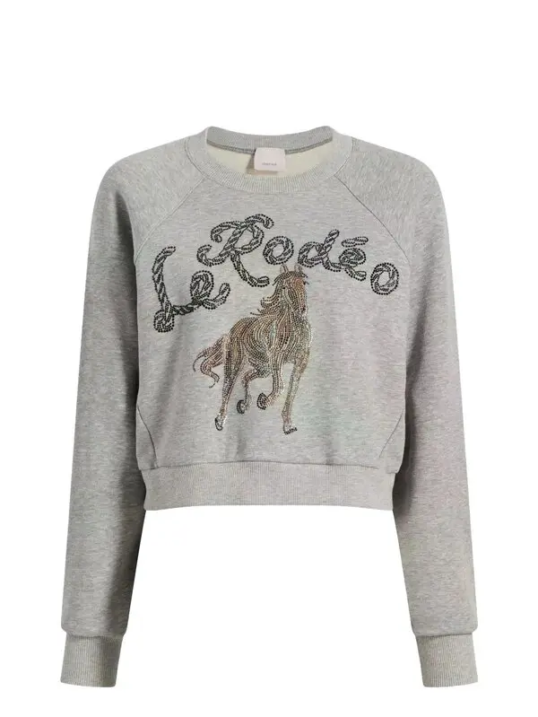 Cinq À Sept Horse-graphic Sweatshirt - Grey