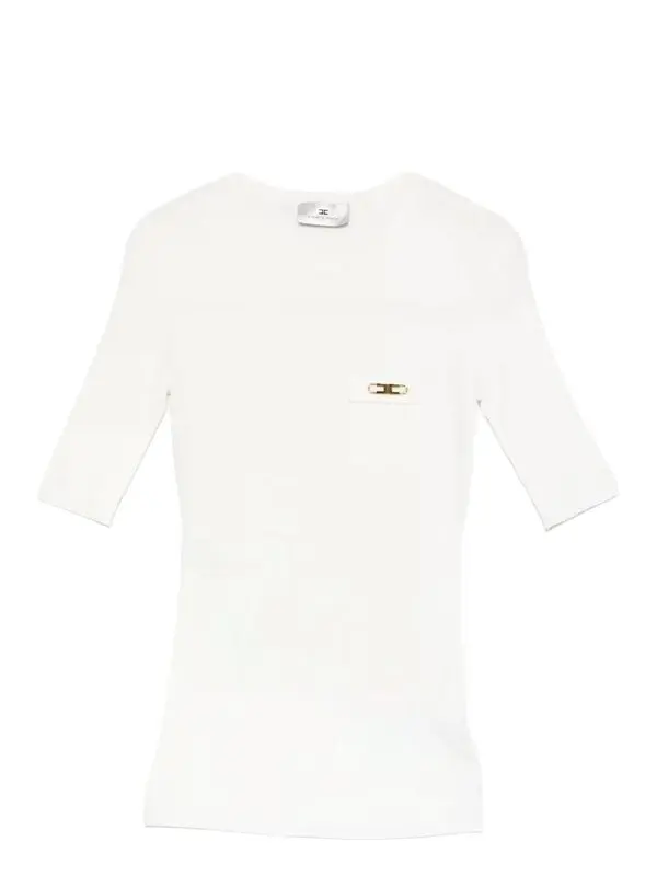 Elisabetta Franchi Half-sleeve T-shirt - White