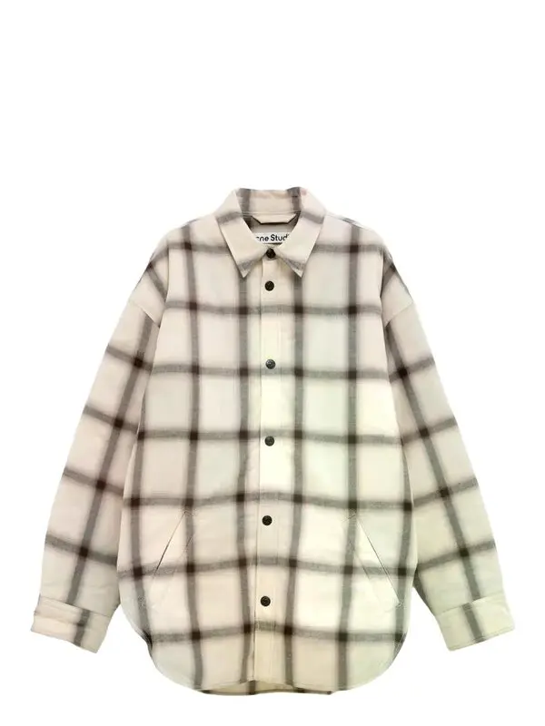 Acne Studios Checked Overshirt - Neutrals