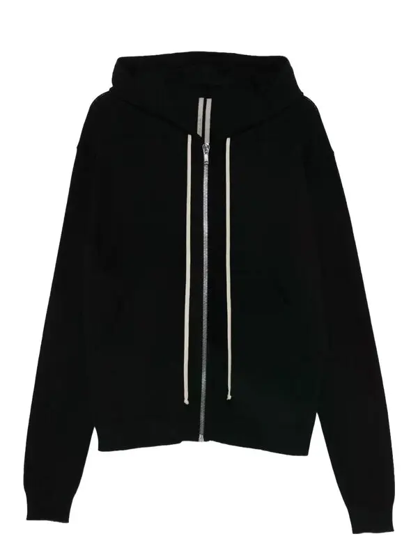 Rick Owens Zip-up Hooded Jacket - Black