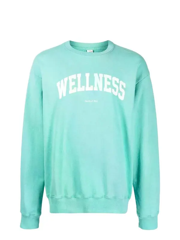 SPORTY & RICH Wellness Ivy Crewneck - Blue