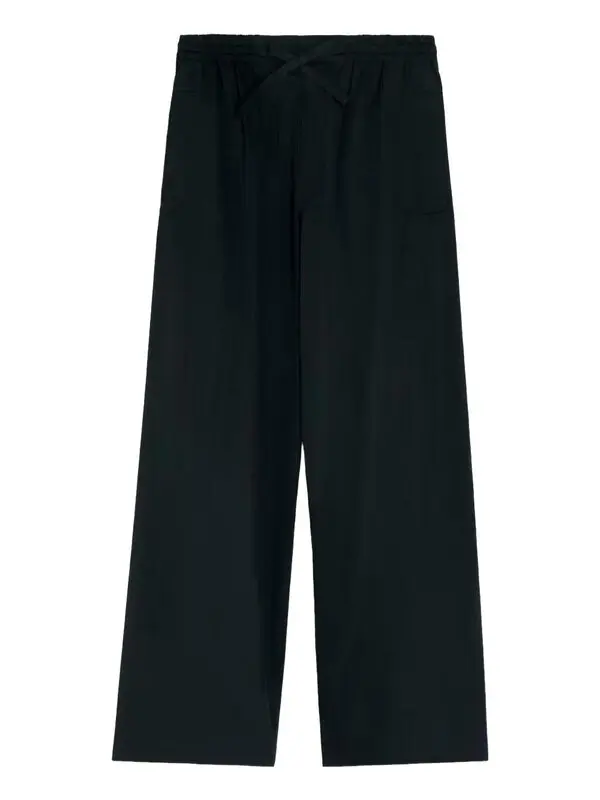 LEMAIRE Elasticated-waist Straight-leg Trousers - Black