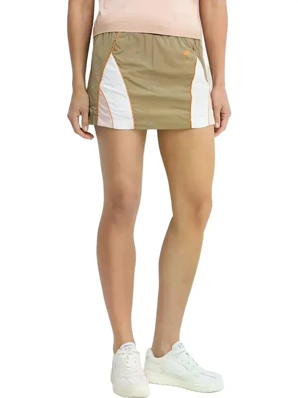 Pinko Panelled Drawstring Skort - Brown